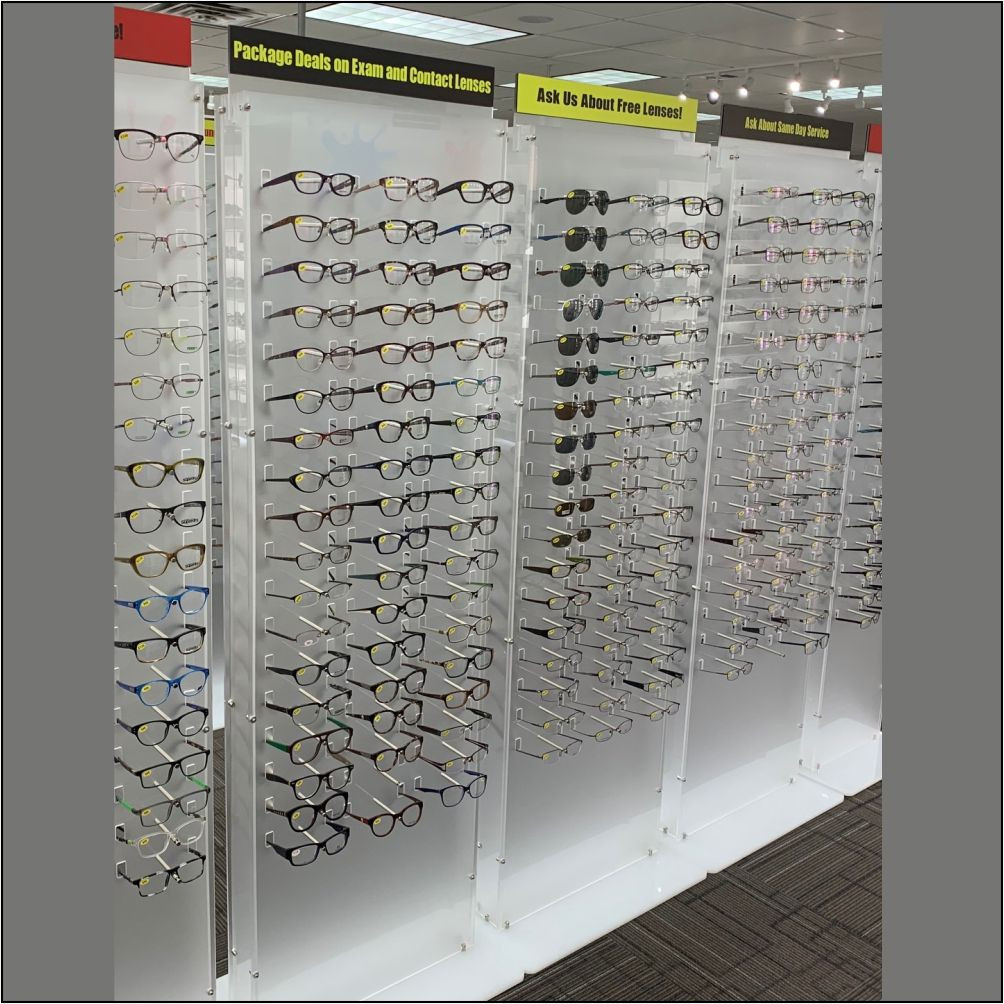 PIN-108 DW Style Floor-standing Optical Frame Display Unit - For 108 Frames