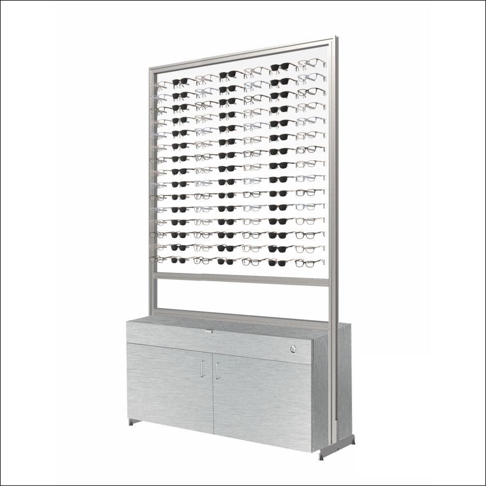 105 Frame Capacity ASIS DW Optical Frame Units with Silver Cabinet