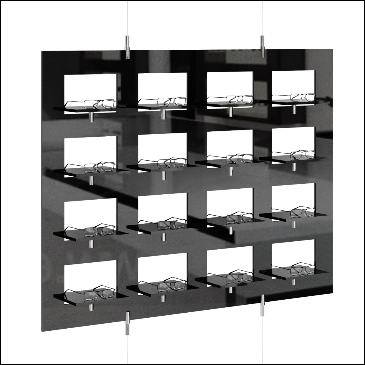 SV16 Modern Shop Window Optical Frame Display