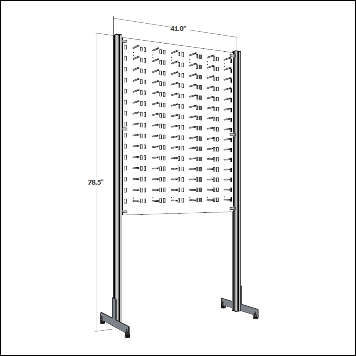 Open Floor-Top Optical Display DW Panel 90 Frames - CNS Frame Displays