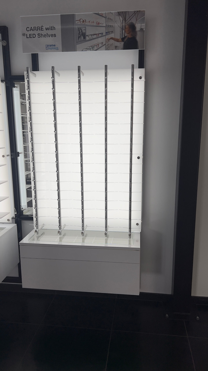 Backlit Acrylic Panels w/ Locking Rods - BLB80.TXT.16.SI
