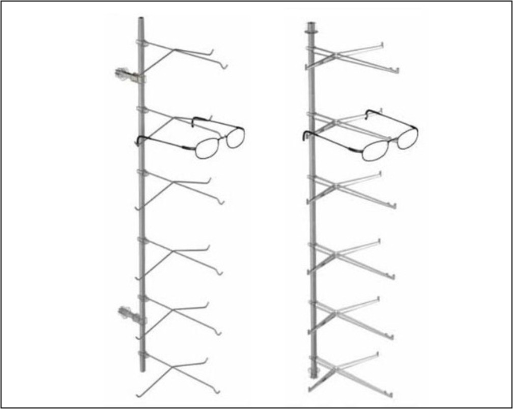 Optical Display Rods | Wall Mount Optical Displays