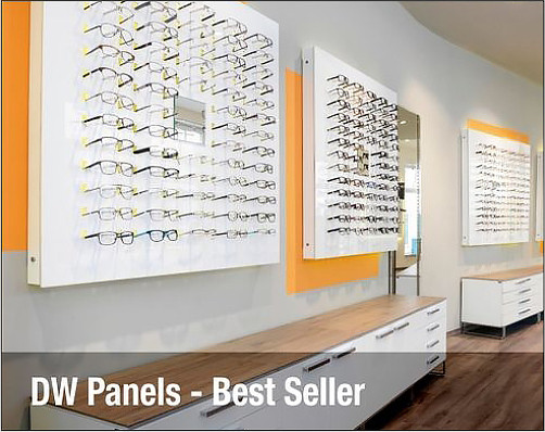 Wallmount Optical Displays | Wall Eyewear Displays From FrameDisplays.com