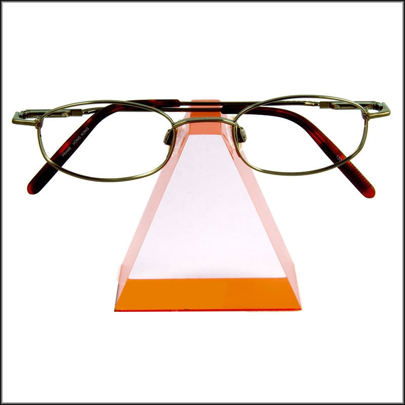 D1 - Triangular Acrylic Optical Display Blocks in 10 Vibrant Colors