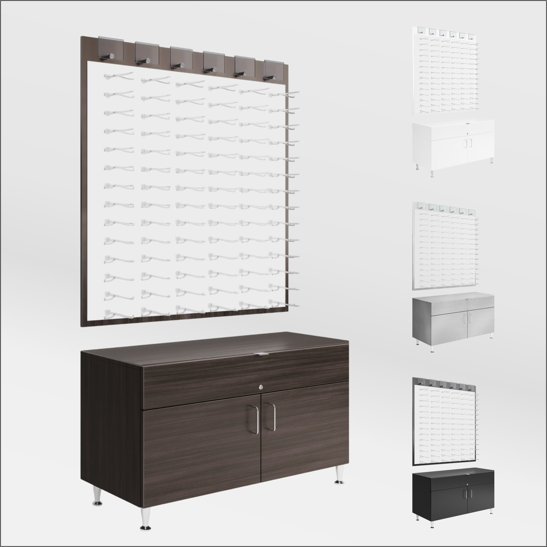 Products - Wallmount Optical Displays - Wooden Frame Boards with Smart ...