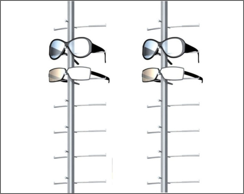 Optical Display Rods | Wall Mount Optical Displays