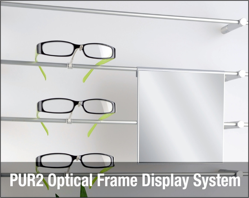 Wallmount Optical Displays | Wall Eyewear Displays From FrameDisplays.com