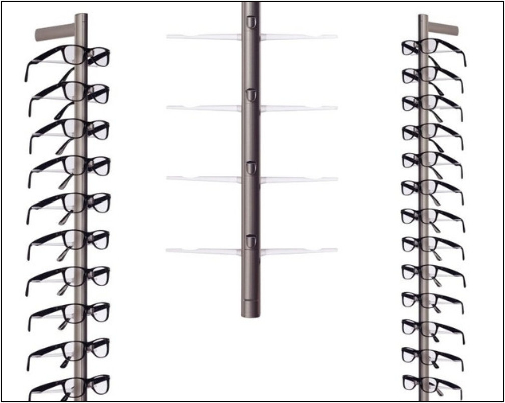 Optical Display Rods | Wall Mount Optical Displays