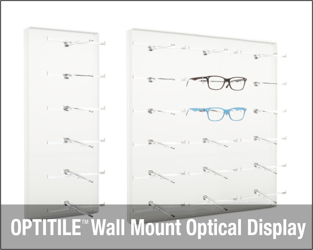 Wallmount Optical Displays | Wall Eyewear Displays From FrameDisplays.com