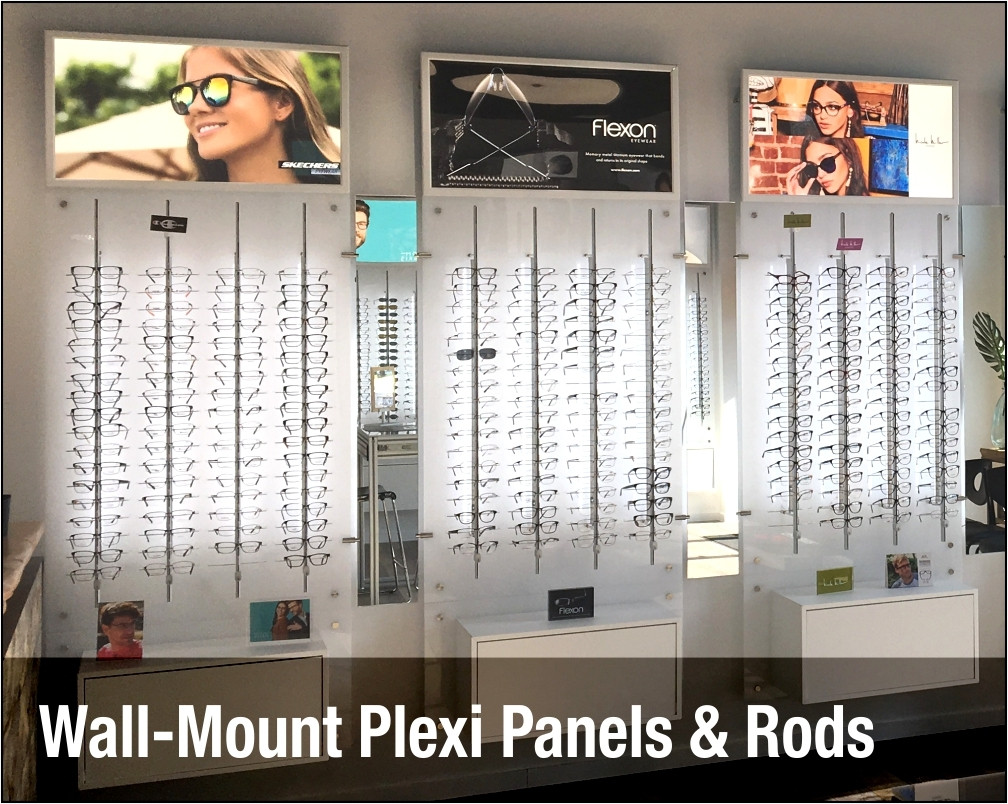 Wallmount Optical Displays | Wall Eyewear Displays From FrameDisplays.com