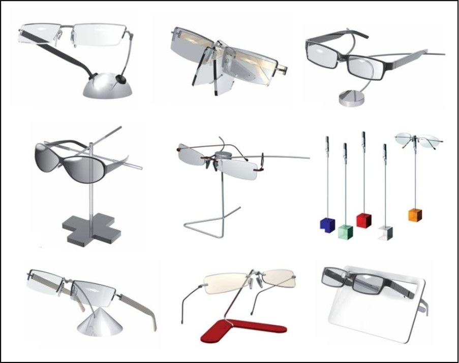 Single Optical Frame Risers & Displays |Optical Frame Displays