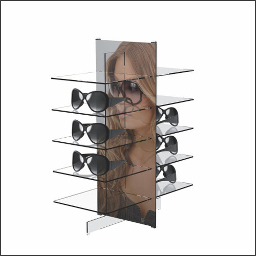 A24 Rotating Counter Top Optical Frame Display - 24 Frame Capacity