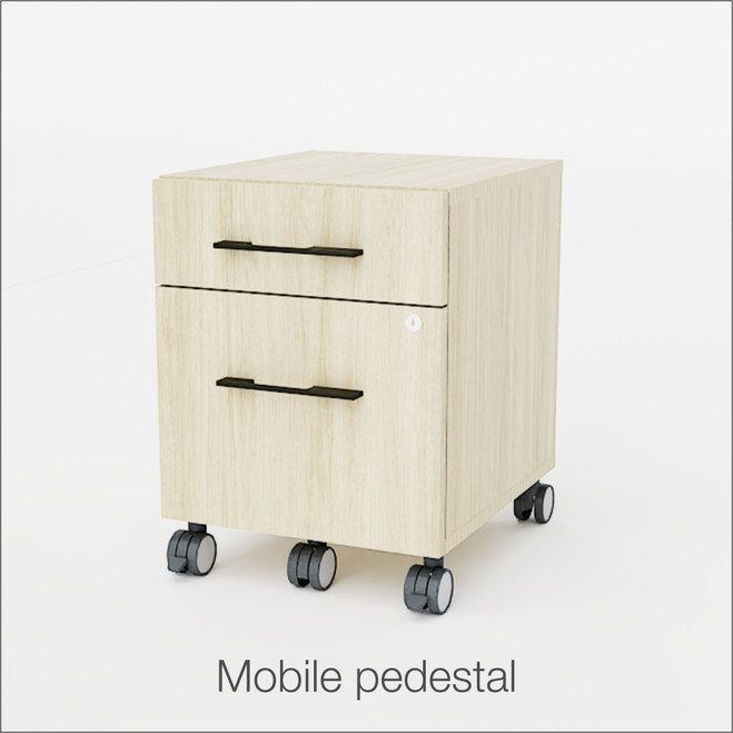 Maeva Optical Reception Desk Straight with Full Transaction Top