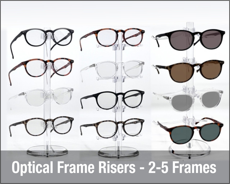 Countertop Optical Displays | Counter Top Frame Risers