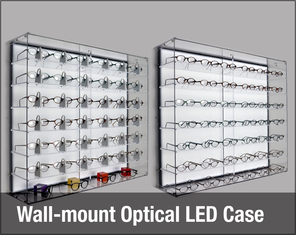 Wallmount Optical Displays | Wall Eyewear Displays From FrameDisplays.com