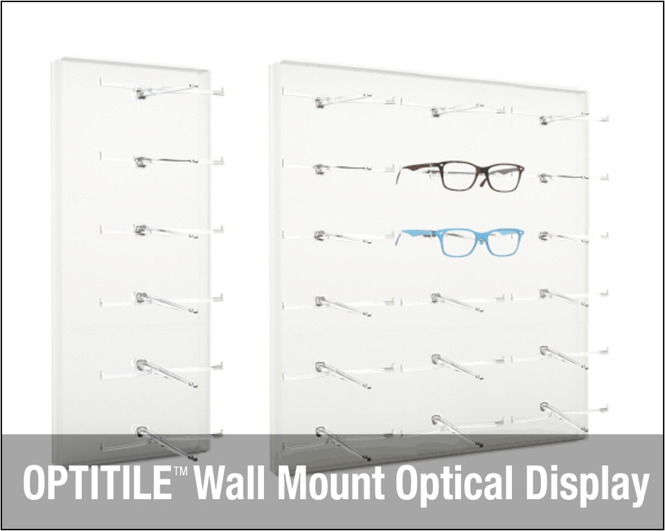 Wallmount Optical Displays | Wall Eyewear Displays From FrameDisplays.com