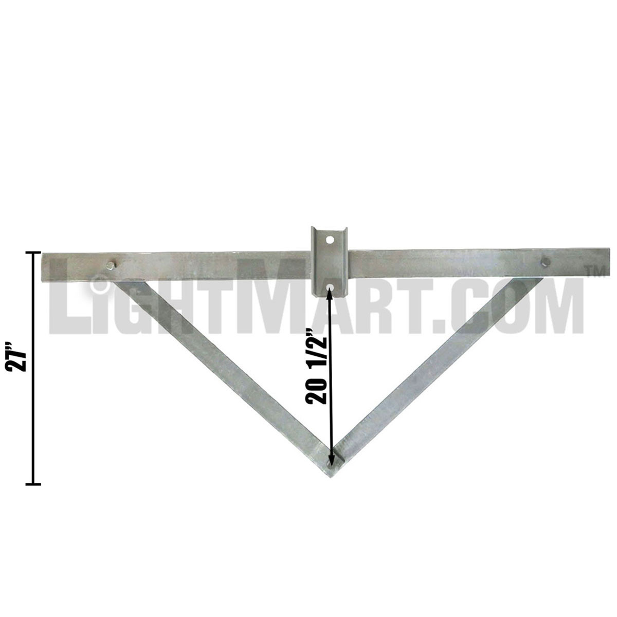 Three Light Sports Lighting Bracket with Underbraces | LightMart.com