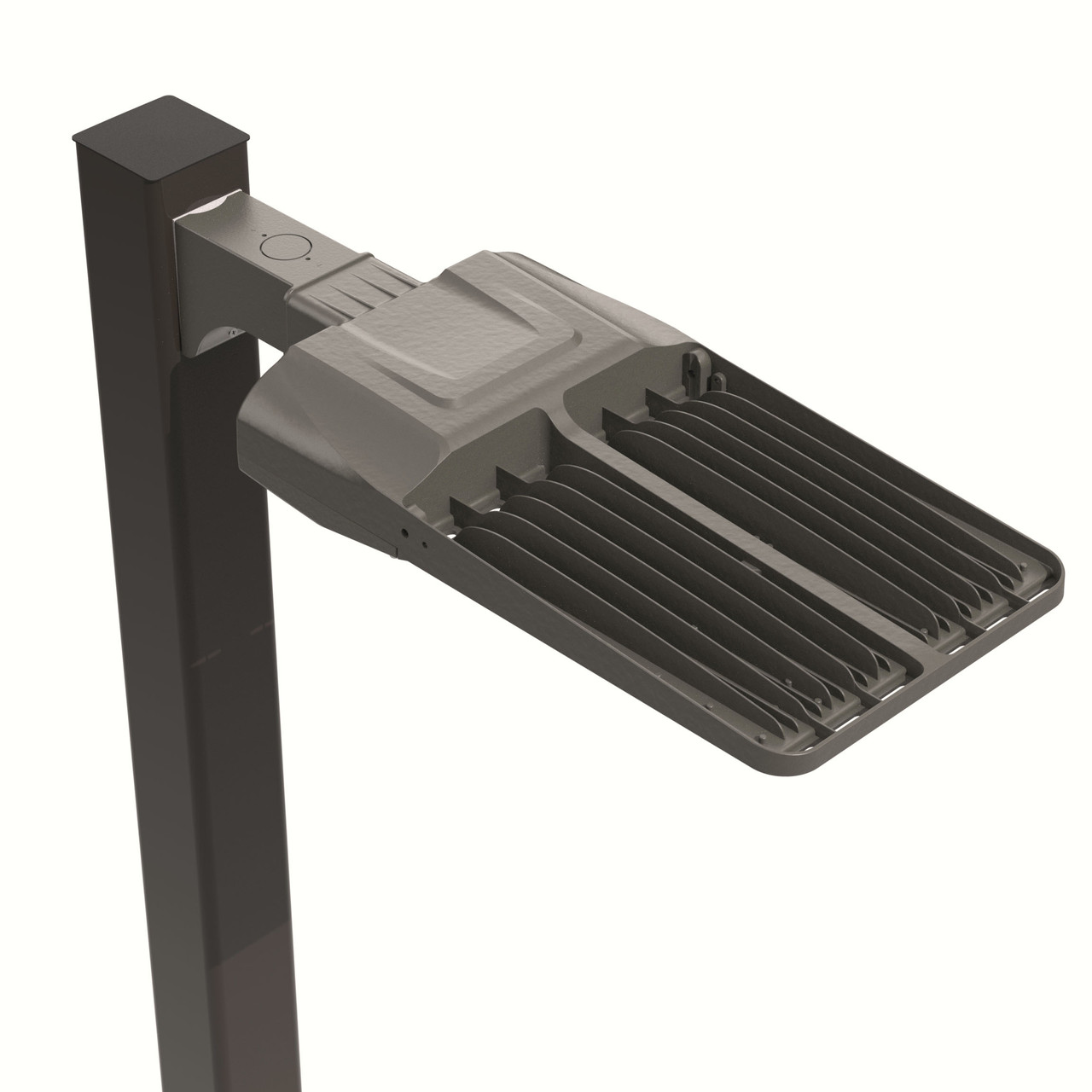 Light Pole Kit with Single LED Area Light, Selectable Wattage 150/200 ...