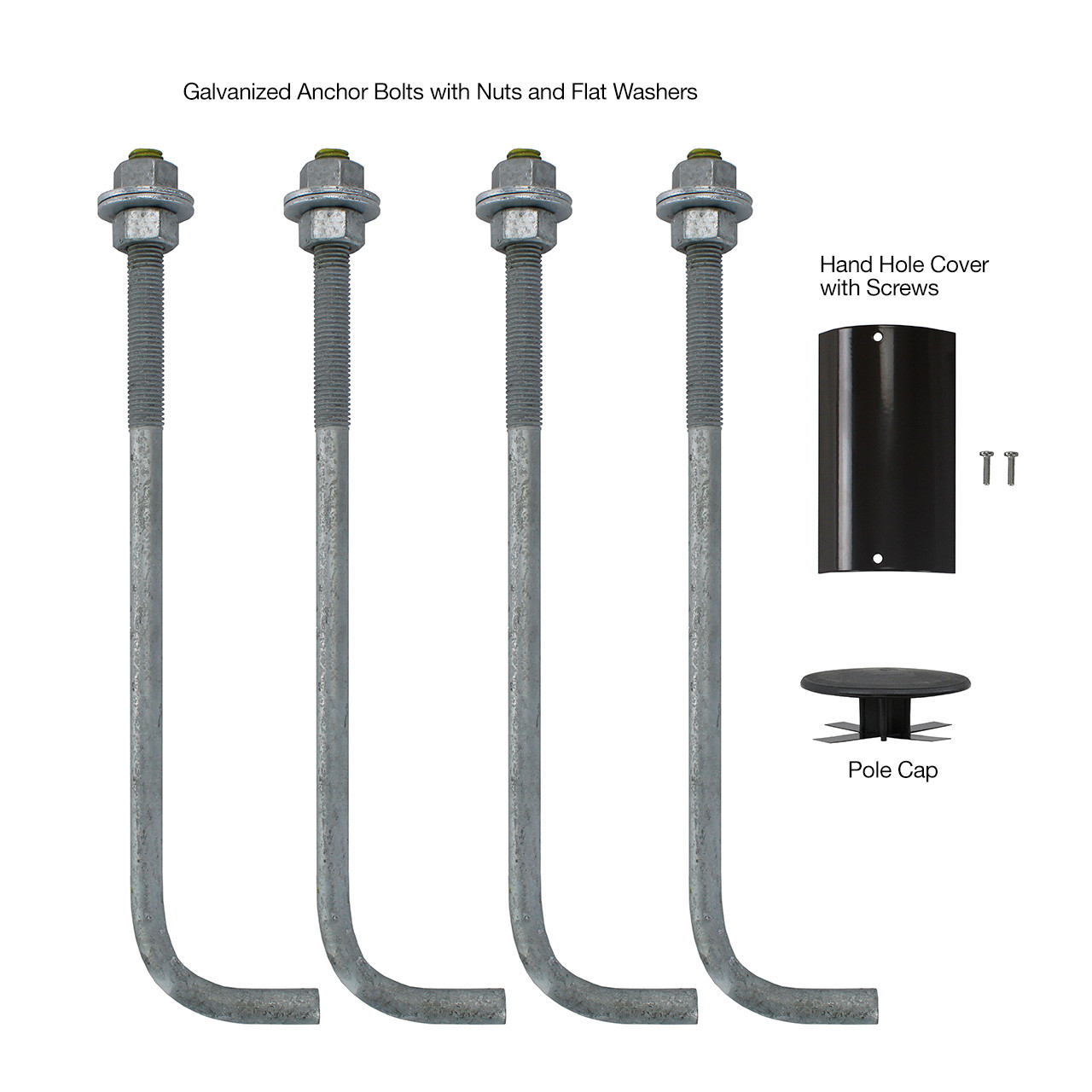 Round Straight Aluminum Light Pole 14 ft 4 in | LightMart.com