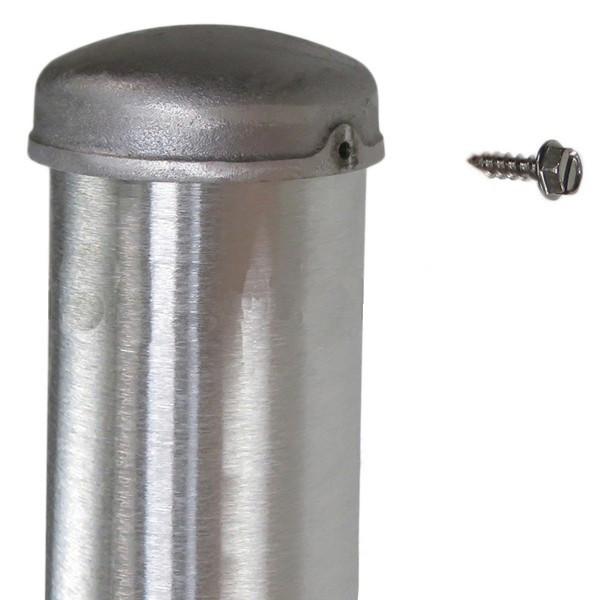 Round Hinged Base Aluminum Light Pole 12 ft 5 in - .125 in | LightMart.com