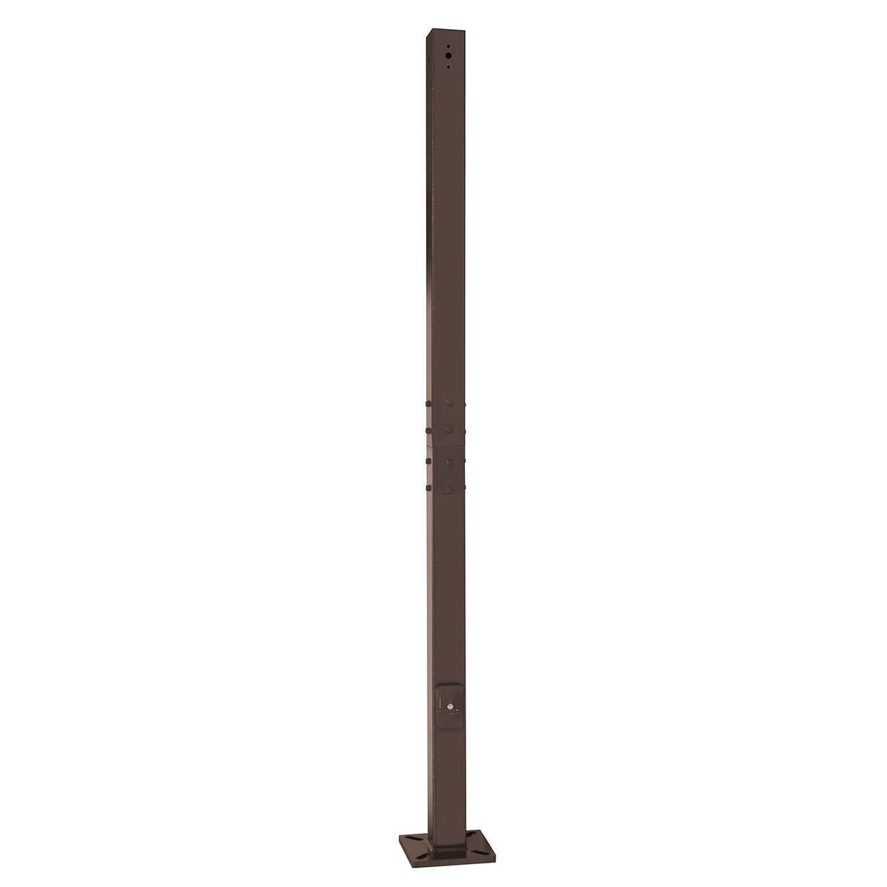 8 Foot EZ Sectional Steel Light Pole, 4 Inch Wide, 11 Gauge | LightMart.com