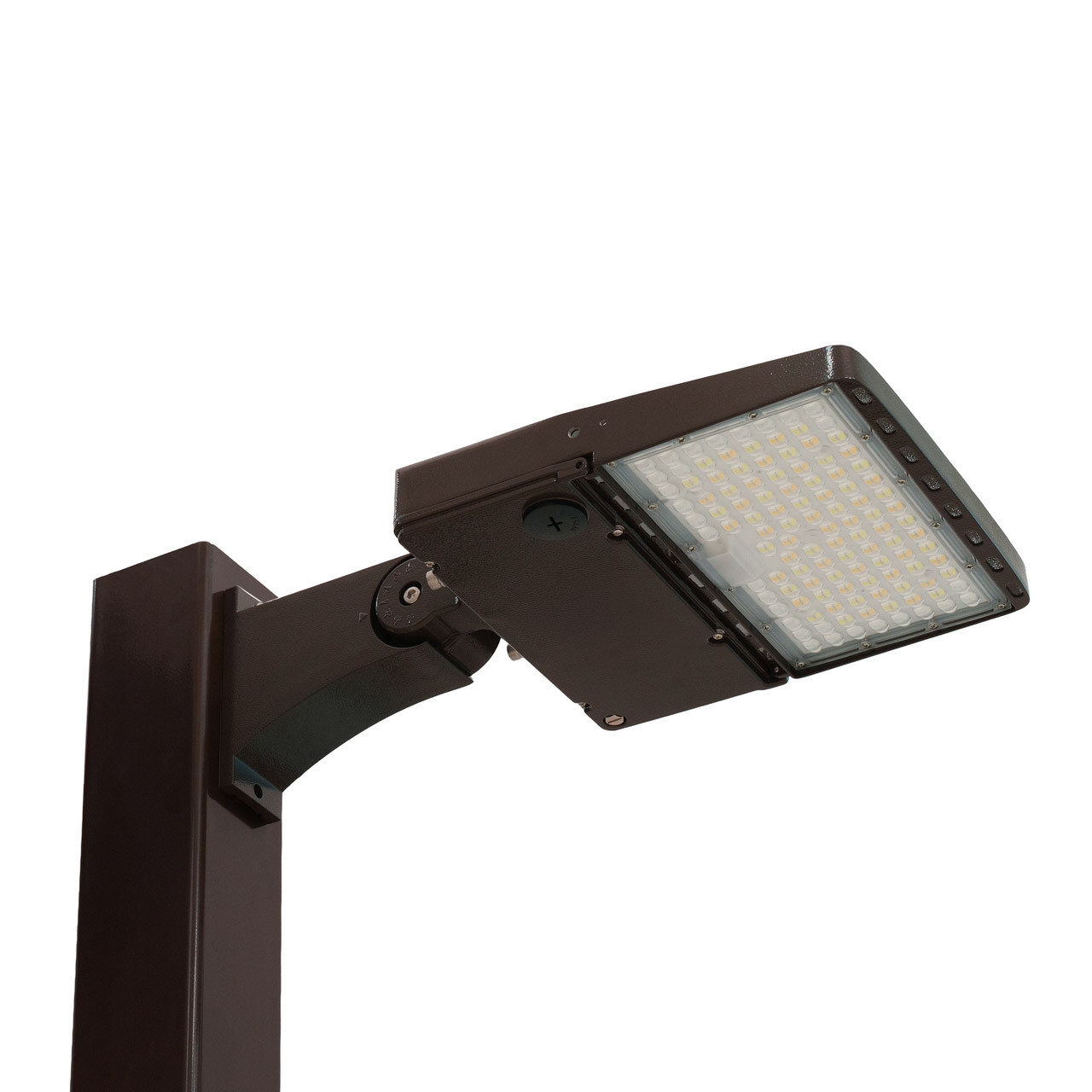 Light Pole Kit with Two LED Area Lights, Selectable Wattage 80/100/120 ...