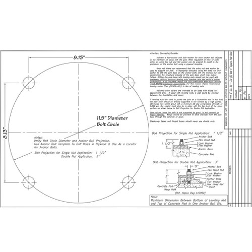 Aluminum Street Light Pole 30 ft 8 in with 8 Foot Mast Arms | LightMart.com