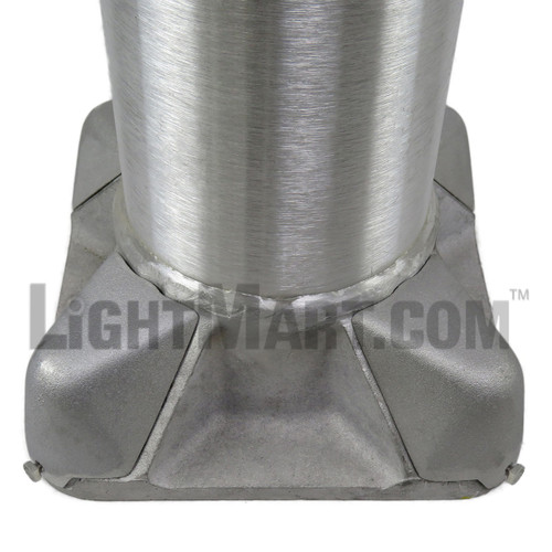 Aluminum Street Light Pole 30 ft 8 in with 10 Foot Davit Arm ...