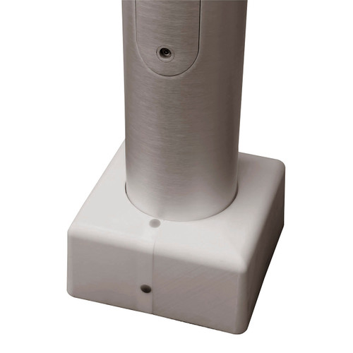 30 Foot Round Tapered Anchor Based Aluminum Light Pole, Quick Ship ...