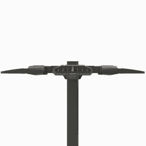 Light Pole Kit with Four LED Area Lights, Selectable Wattage 80/100/120 ...