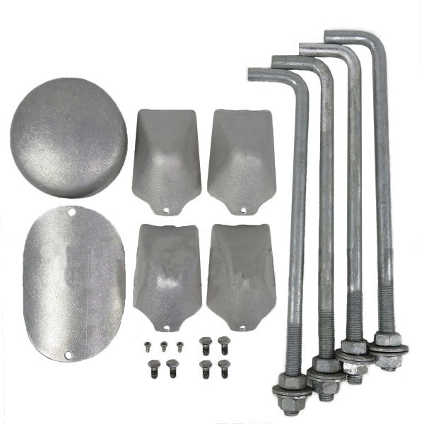 Aluminum Street Light Pole 30 ft 8 in with 6 Foot Davit Arm - .156 inch ...