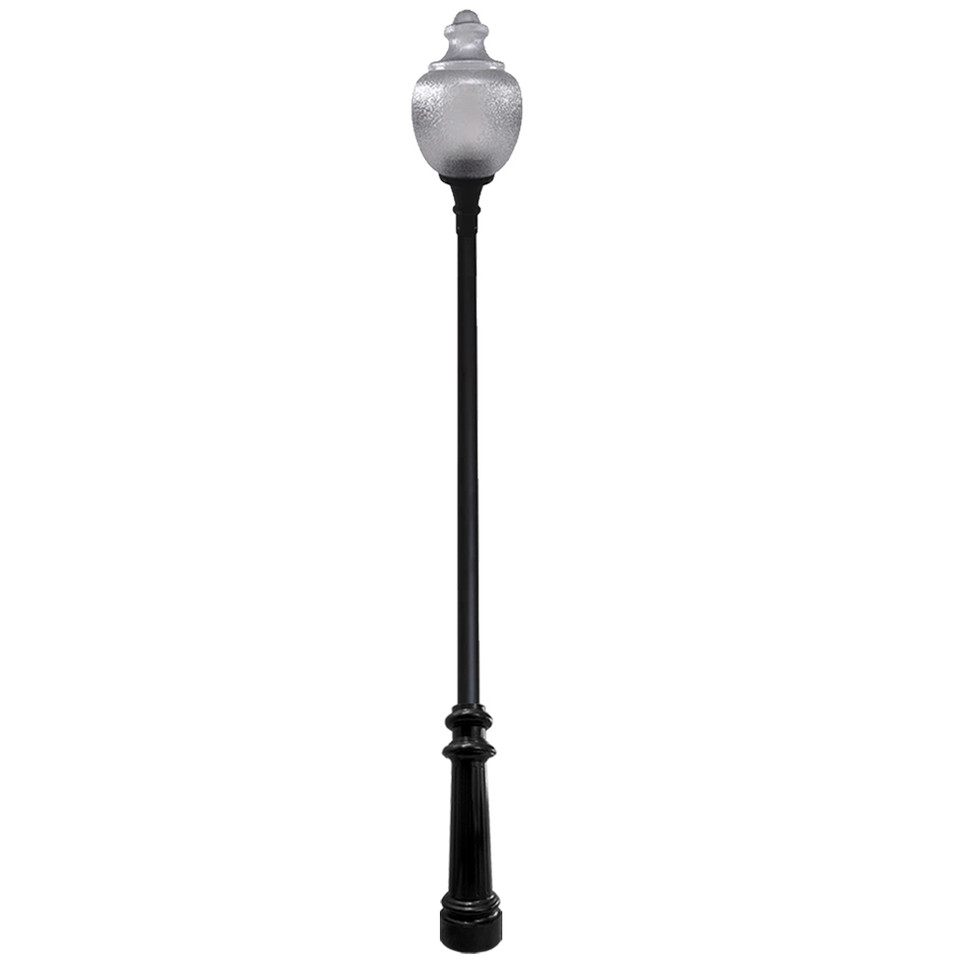 Windsor LED Light Pole Kit with Standard Acorn Fixture 3 Inch Diameter ...