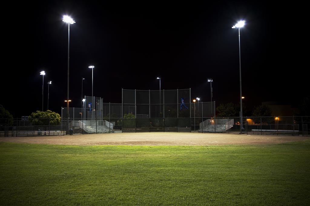 Baseball Stadium Night Lights