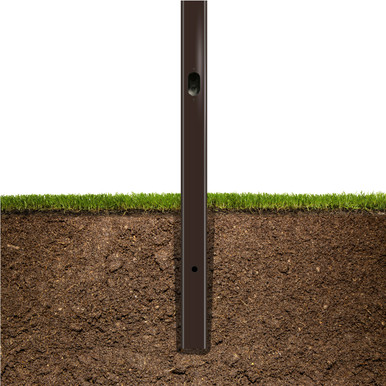 Square Direct Burial Aluminum Pole 15 ft 4 in - .125 inch | LightMart.com