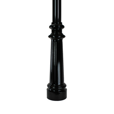 Windsor Series, 3 inch Round Aluminum Light Pole Assembly Direct Burial ...