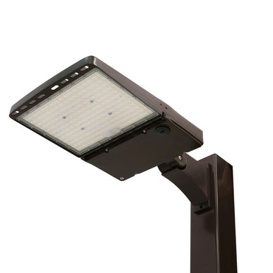 Light Pole Kit with Single LED Area Light, Selectable Wattage 150/200 ...