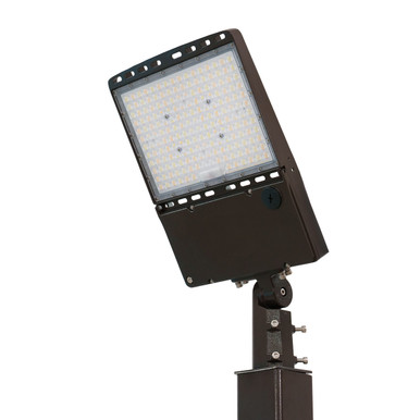 Light Pole Kit with Single Adjustable Area Light, Selectable Wattage ...