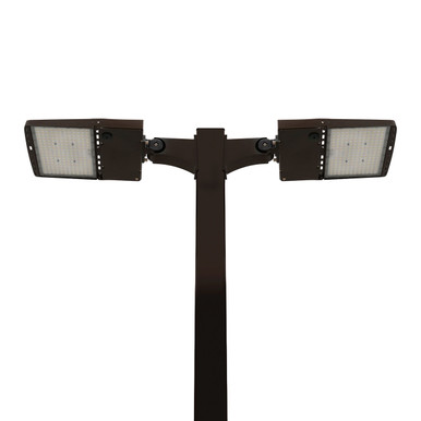 Dual LED Parking Lot Light Pole Kit (150–300W, 20–30 ft) | LightMart
