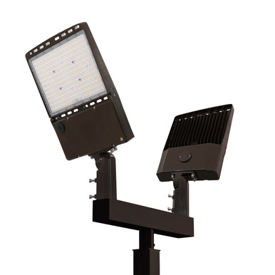 Light Pole Kit with Two Adjustable LED Light, Selectable Wattage 150 ...