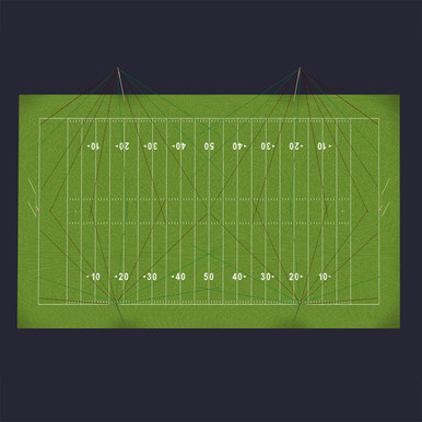 LED Lighting System For Football Field Four Light Poles and Forty LED ...