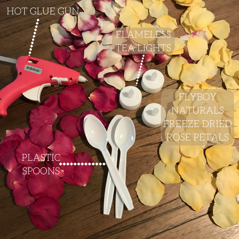 DIY: Rose Petal Tea Lights - Flyboy Naturals, Inc