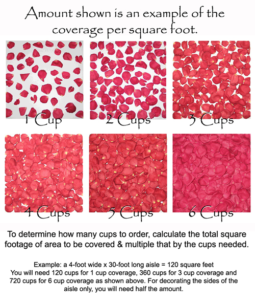Rose Petal Aisle Styles and How to Calculate Petals Needed | Flyboy ...