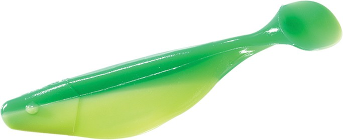 Mister Twister Sassy Shad 2 1/2": Chartreuse Pearl Green Back 10pk ...