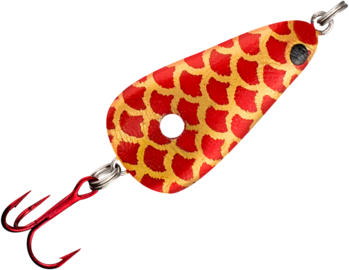 Lindy Glow Spoon 1/16oz: Red Scale - Vimage Outdoors