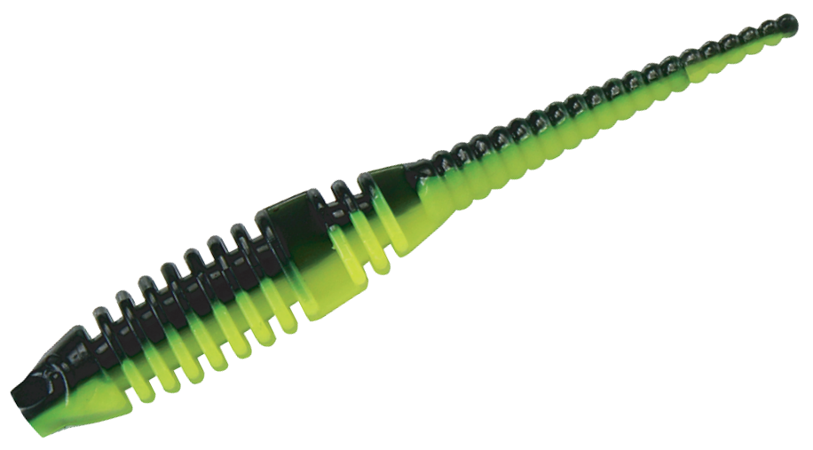 Luck E Strike Sickle Tail: Black Chartreuse - Vimage Outdoors