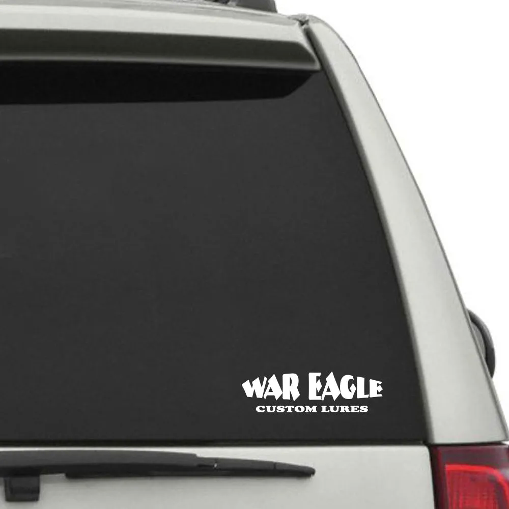 War Eagle Lures White Decal - Vimage Outdoors
