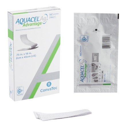 Silver Hydrofiber Dressing Aquacel® Ag Advantage 3/4 X 18 Inch Ribbon ...