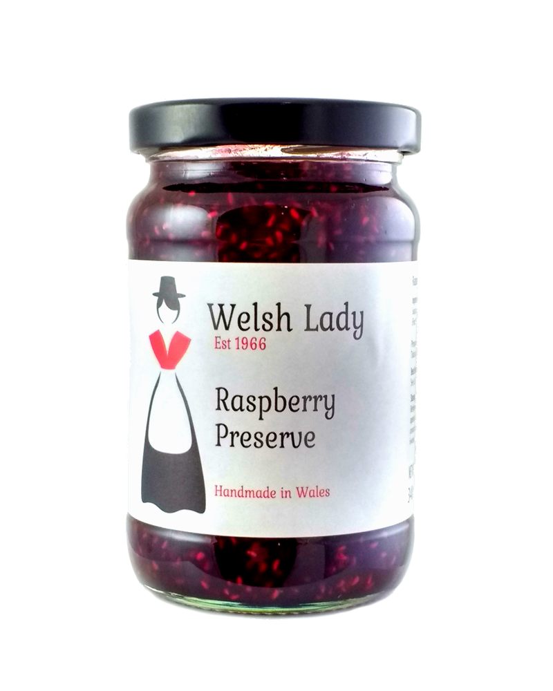 Welsh Lady Raspberry Preserves 340g