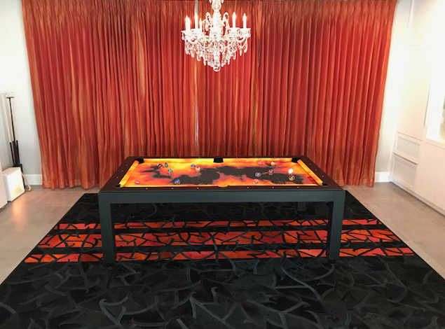 Pool Table on Fire - Pool Cues and Billiard Supplies at CueSight.com