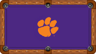 Clemson Tigers 7 foot Custom Pool Table Felt | CueSight.com